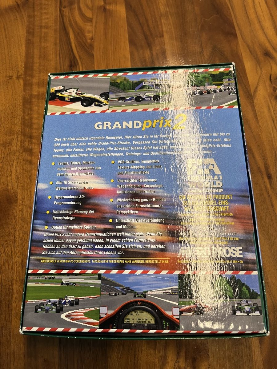Grand Prix 2 PC CD-ROM, Rarität, Top Zustand, Retro Game (Gebraucht) in ...