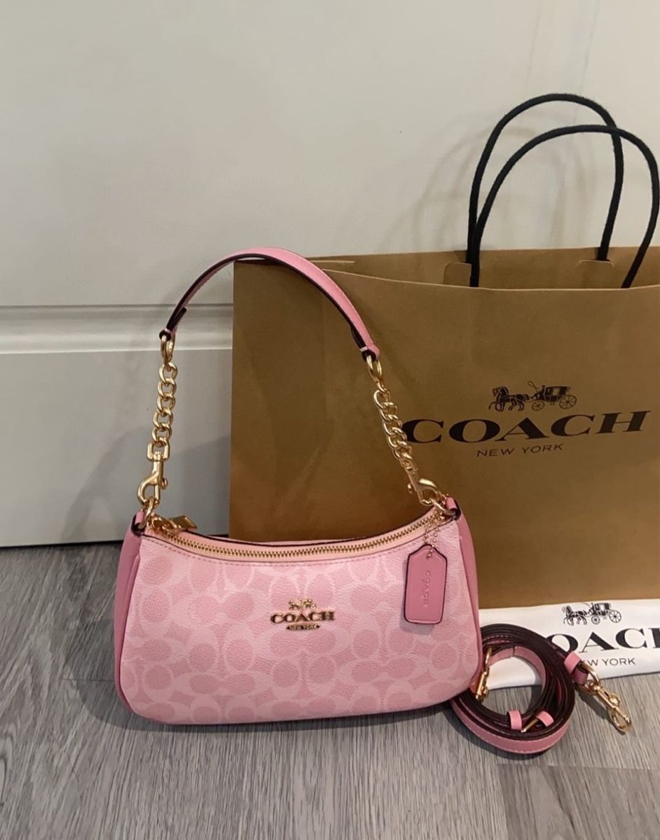 Sac bandoulière Coach rose pastel, édition limitée! (Neuf avec ...