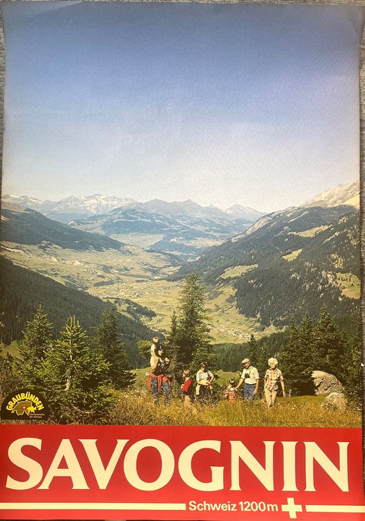 Savognin Schweiz (1200 m) - Grosse Plakat (Gebraucht) in Root für CHF 320 – mit Lieferung auf ...