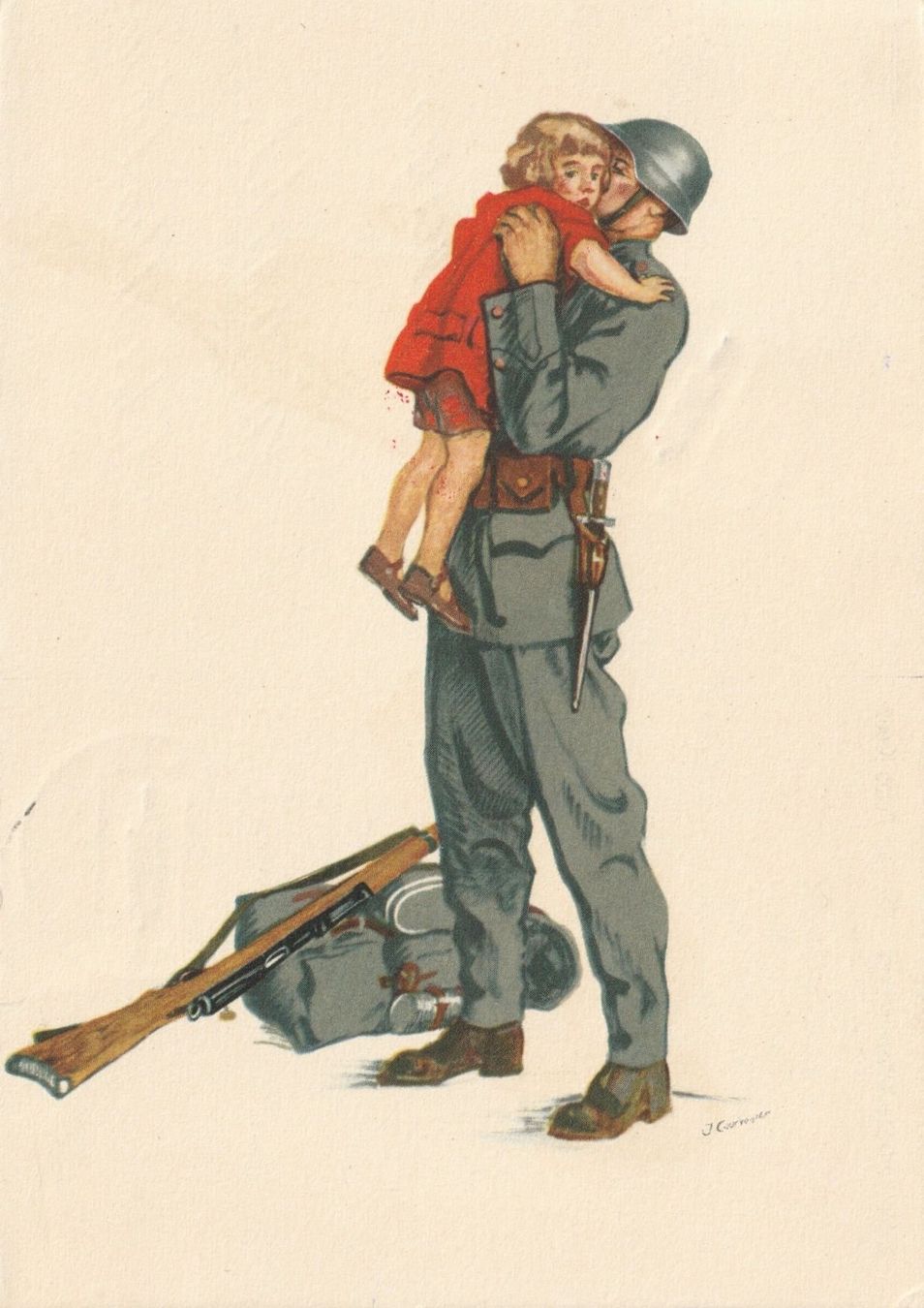 Spendenkarte vom Rot Kreuz-Flug 1940, von Samedan nach Brig (Gebraucht ...