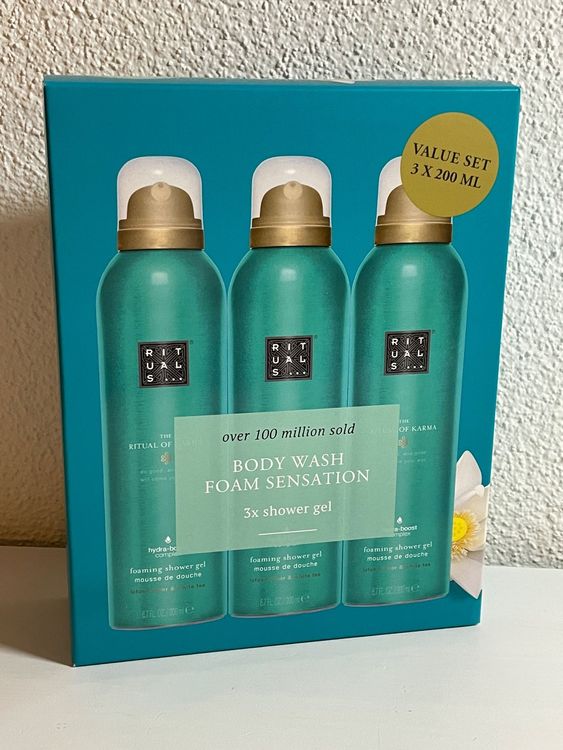 Rituals The Ritual Of Karma Foaming Shower Gel 3x200ml (Neu und ...