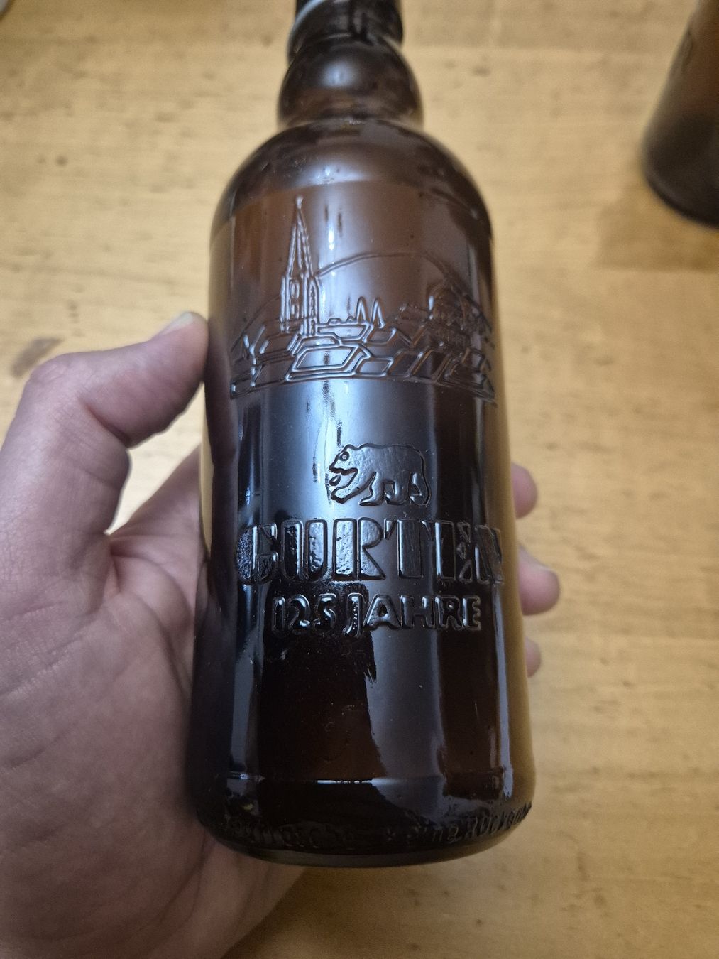 Braune Gurten Flasche, 125 Jahre Jubiläum, Rarität! (Gebraucht) in ...