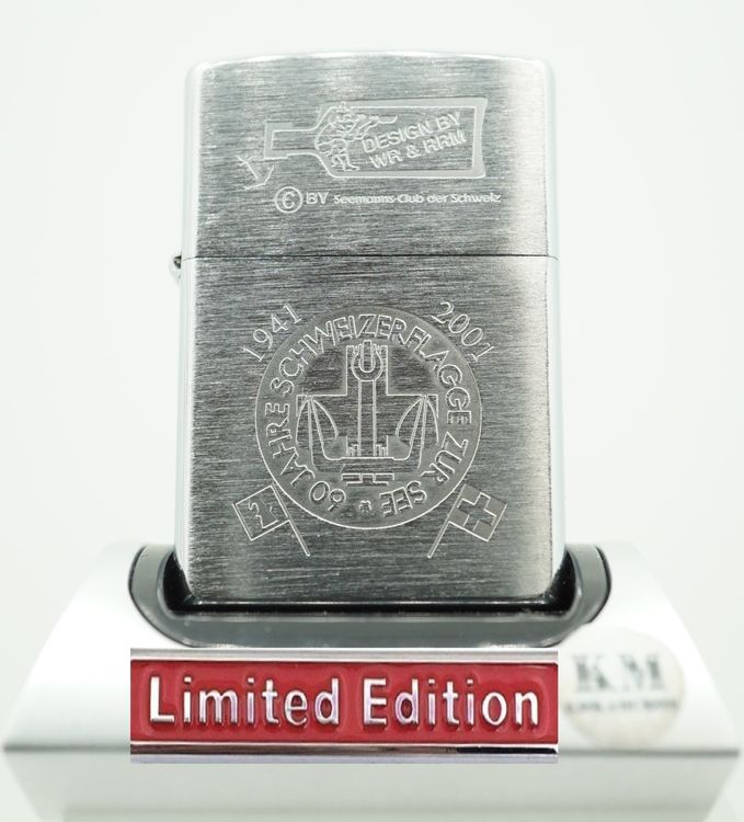ZIPPO® 60 JAHRE SCHWEIZER FLAGGE- LIM.062/200 - 2001 - UNGEZ (Neu (gemäss Beschreibung)) in Mels ...