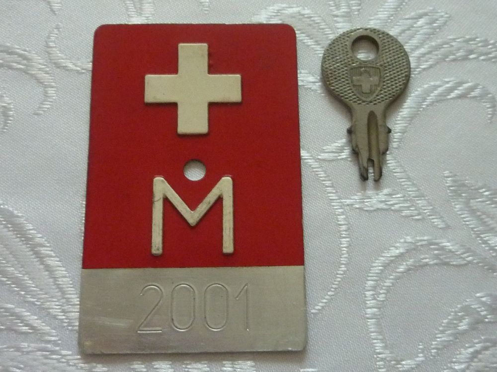 Militär Velonummer M2001 +Orig. Schlüssel zu Militärrad 1905 (Gebraucht ...