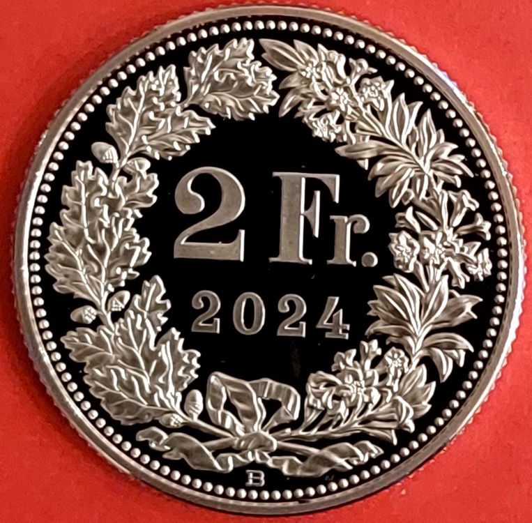 2 Franken 2024 pp / aus Münzsatz / in einer Münzkapsel (Neu (gemäss Beschreibung)) in Arch für ...