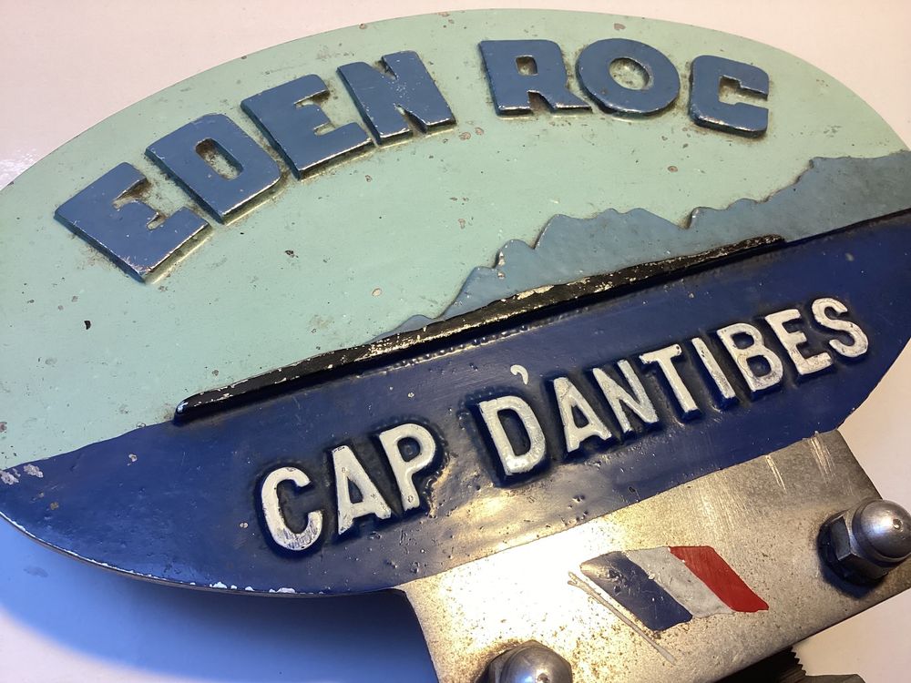 Vintage Auto-Emblem Plakette "HOTEL EDEN ROC“ Cap d‘Antibes (Gebraucht ...