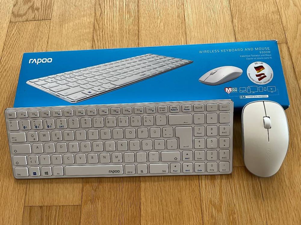 Rapoo 9300M Wireless/Bluetooth Keyboard+Mouse Set, Garanzia (Usato) a ...