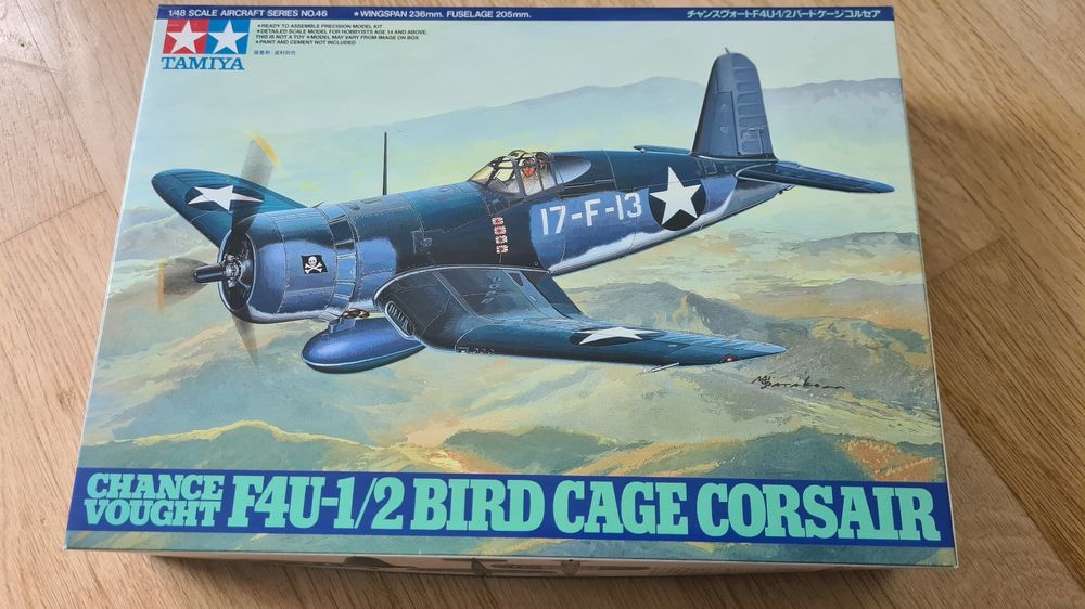 1:48 Vought F4U-1/2 Corsair Bird Cage - Tamiya 61046 | Acheter sur Ricardo