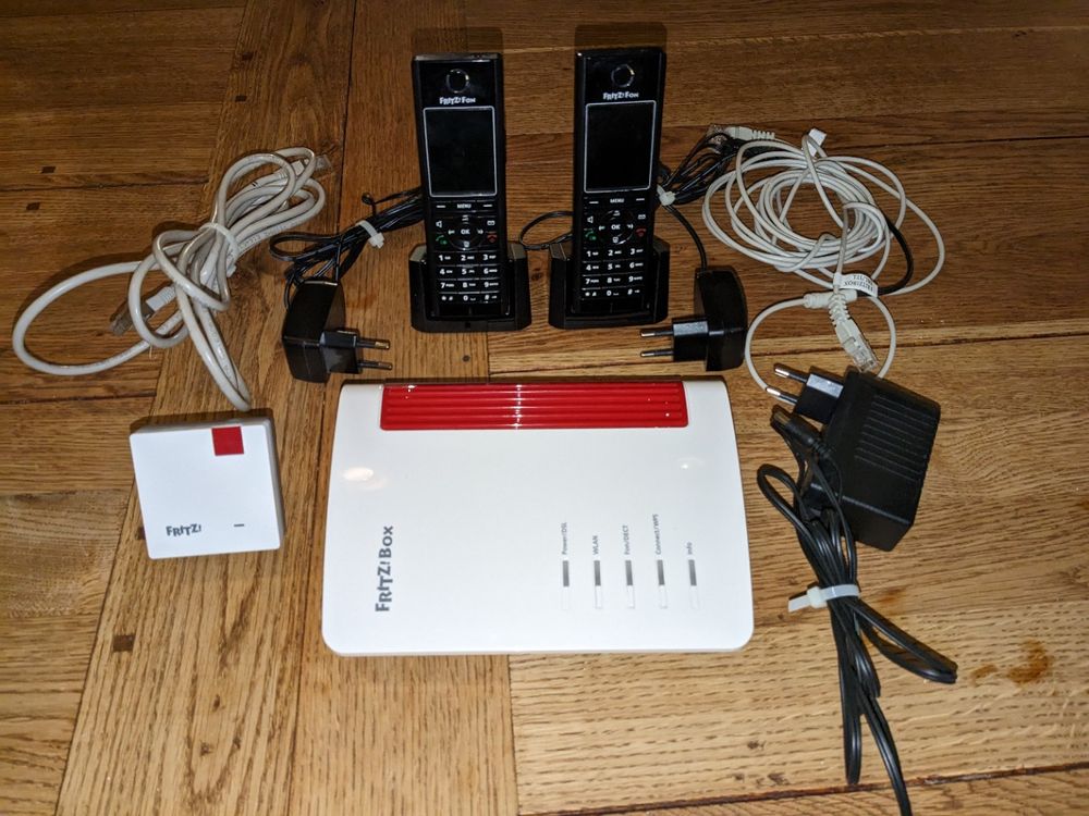 Telefon Fritzfone mit Fritz!Box Modem und Repeater | Kaufen auf Ricardo