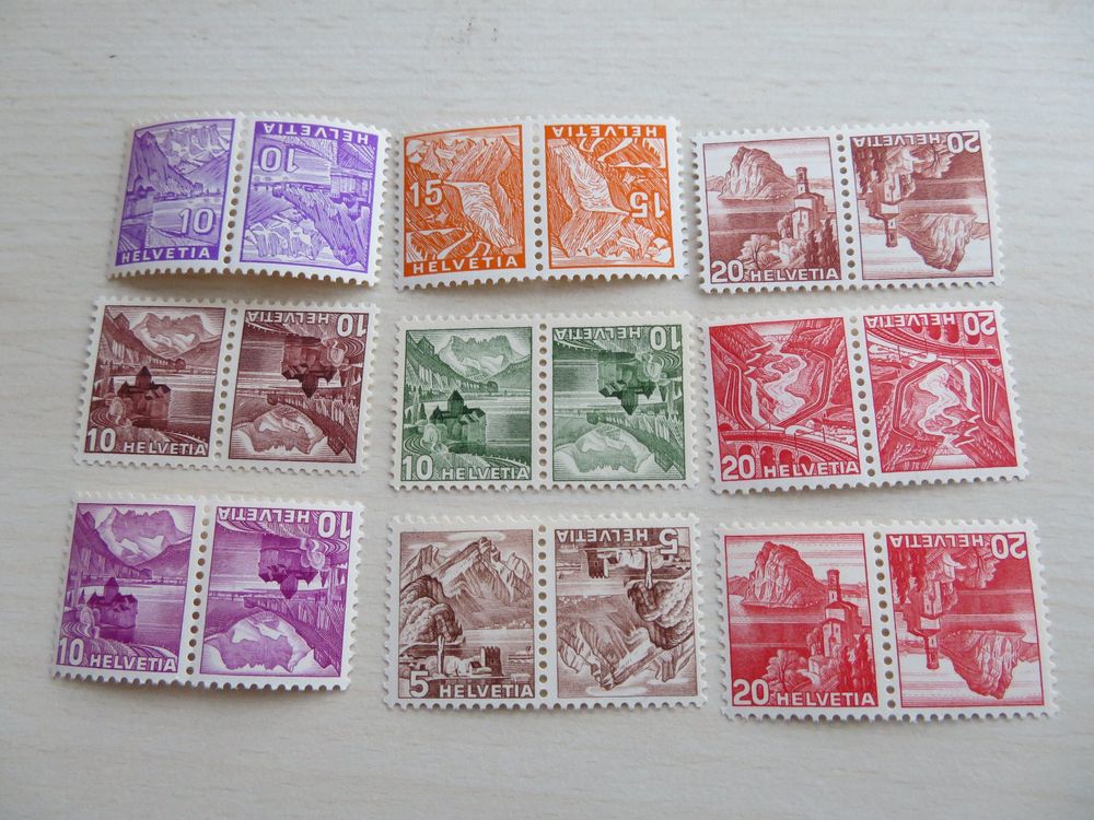 Kehrdrucke, kleines Lot, postfrisch**, ab 1.- (Neu (gemäss Beschreibung)) in Burgdorf für CHF 5. ...