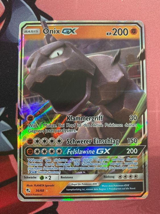 Pokemonkarte Onix GX (Neu (gemäss Beschreibung)) in Neuhausen für CHF 5 – mit Lieferung auf ...