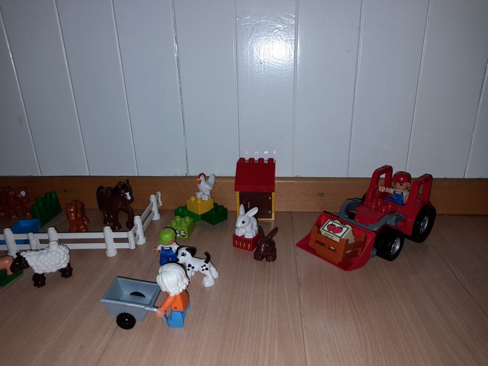 Lego Duplo Bauernhof Tiere und Familie mit Traktor | Kaufen auf Ricardo