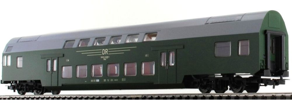 Piko H0 57685 Doppelstock Steuerwagen DBmqe der DR, KKK (Neu und ...