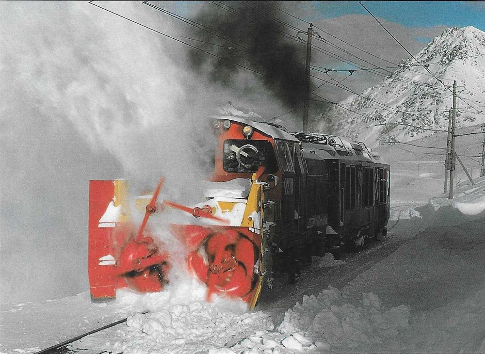 Elektroschneeschleuder X rot et 9218 der RhB (Neu (gemäss Beschreibung ...