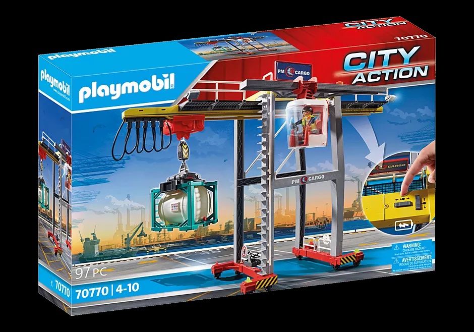 Playmobil City Action 70770 Portalkran mit Containern Neu (Neu und ...