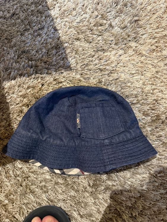 Vintage Burberry reversible Hut | beige/blau (Neu (gemäss Beschreibung ...