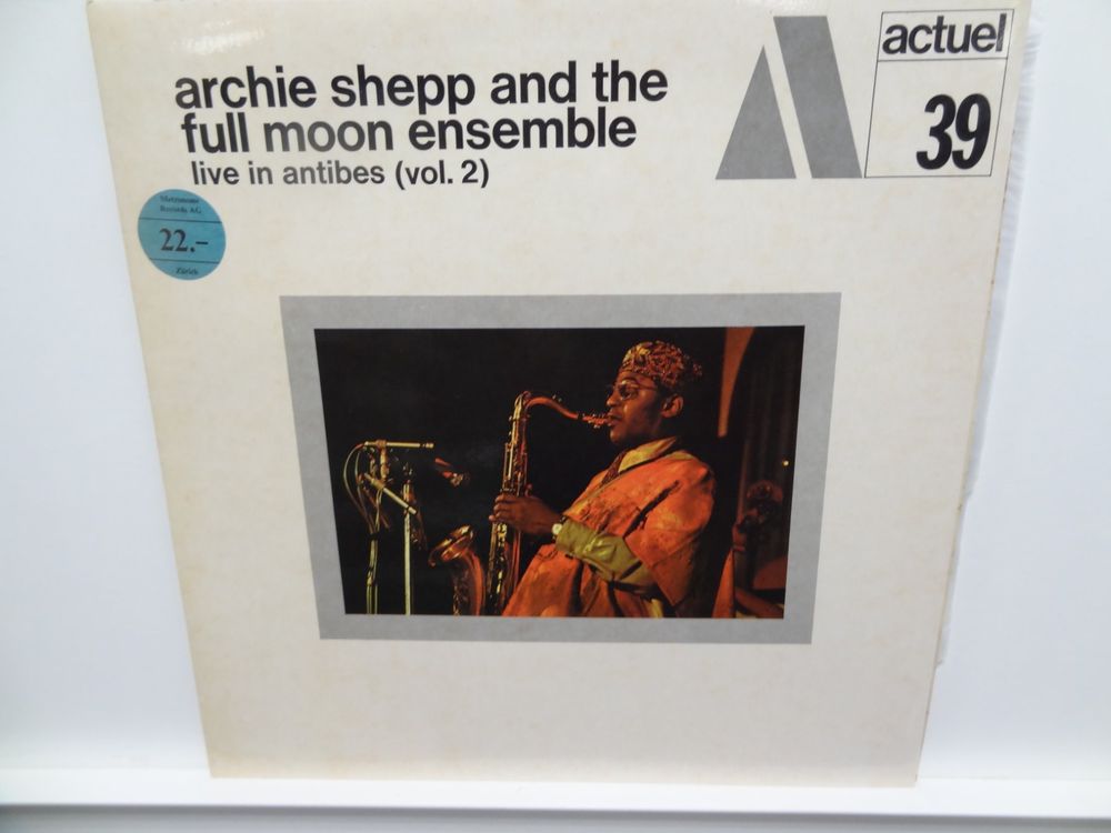 Archie Shepp - Full Moon Ensemble - Live in Antibes LP (Gebraucht) in ...