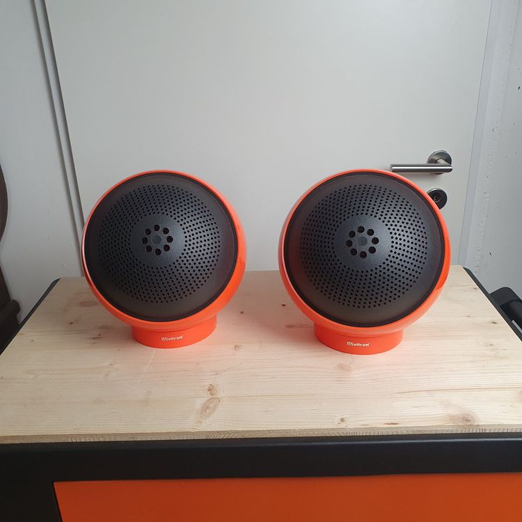 Weltron 2003 Space Ball Retro Lautsprecher Kugel Orange (Gebraucht) in ...