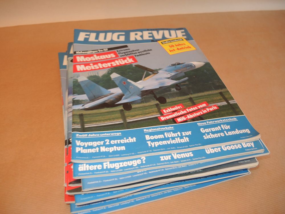 12 Stück Flug Revue 1989 Zeitschrift Aero Magazin Luftfahrt (Gebraucht ...
