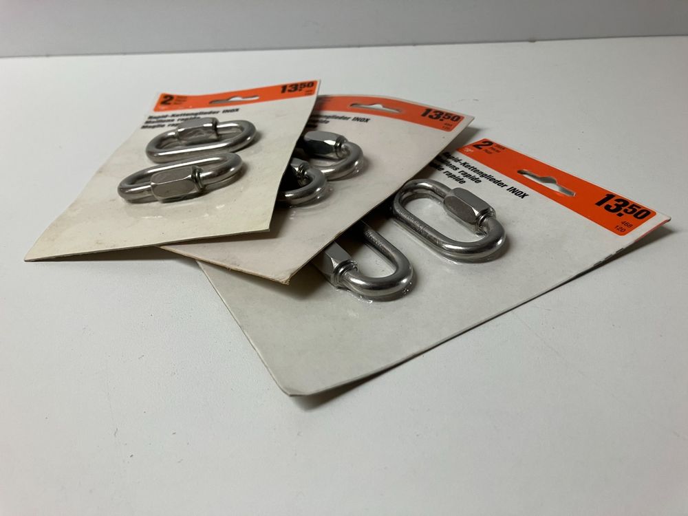 6St. Rapid Stahlketten Verschlussglieder 6mm NEU ab 1.-Fr (Neu (gemäss Beschreibung)) in Krinau ...