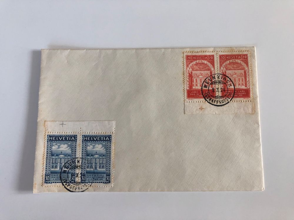 FDC 1924 UPU mit O NEUNKIRCH Ausgabetag (Gebraucht) in Lufingen für CHF ...