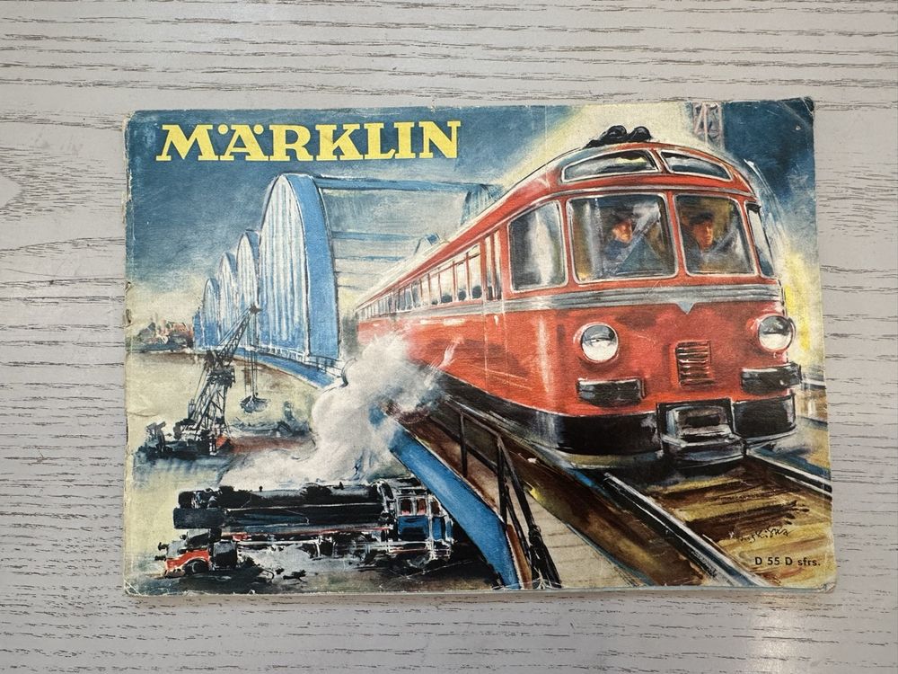 Märklin Katalog 1955 D sfrs (Gebraucht) in Lupsingen für CHF 29 – mit Lieferung auf Ricardo kaufen