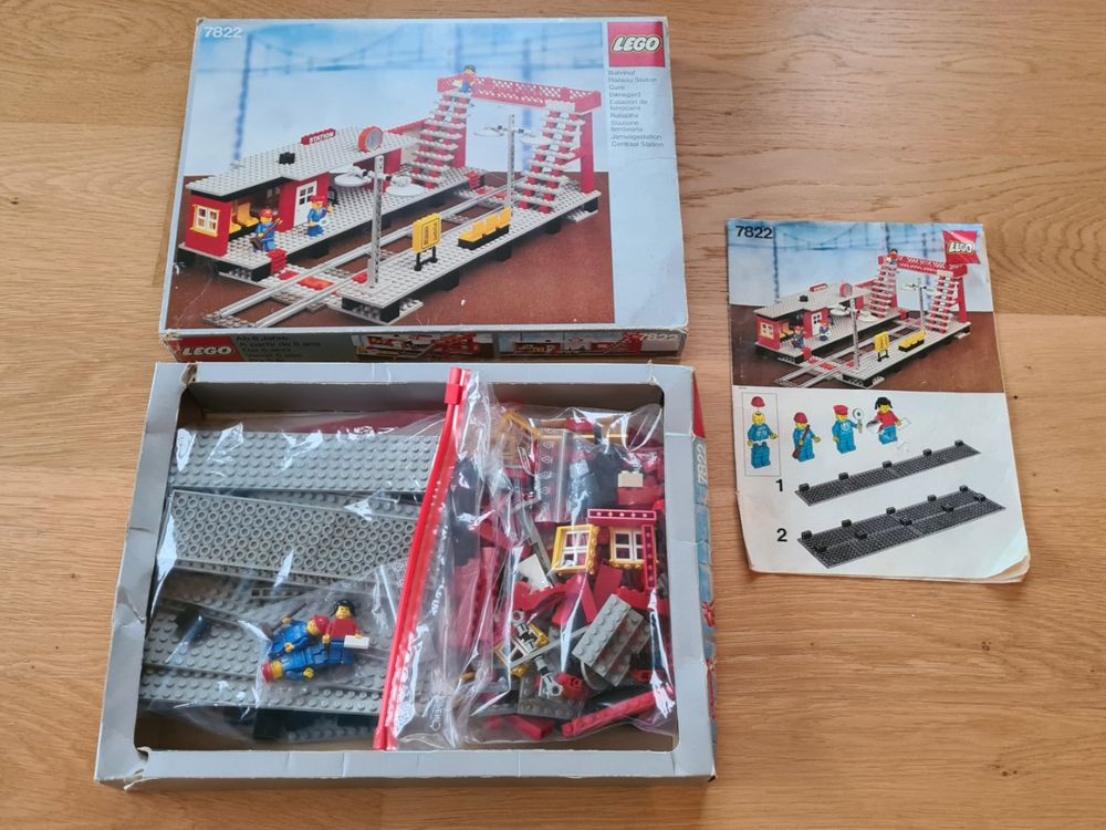 Vintage LEGO Eisenbahn Rarität: Lego 7822 Bahnhof von 1980 (Gebraucht ...