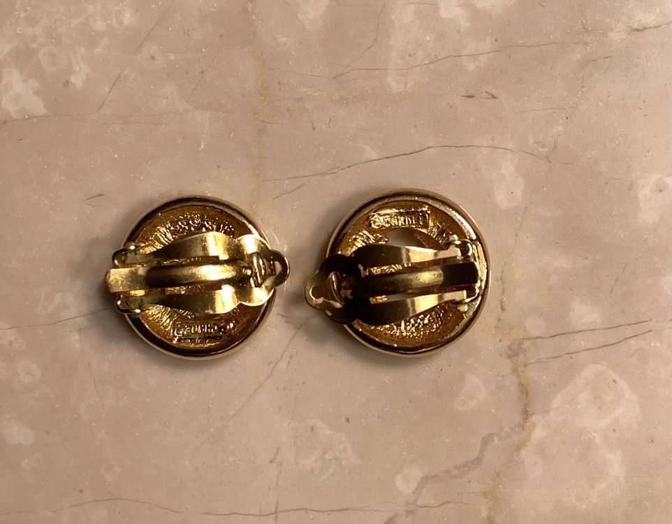 Goldige Chanel Ohrclips Ohrringe Vintage original | Kaufen auf Ricardo