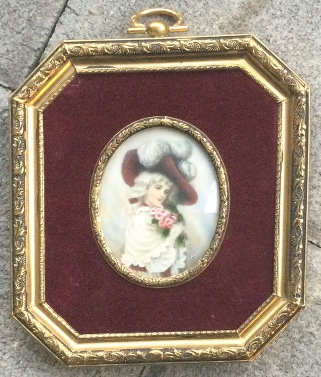 Antike Miniature Gemälde Unleserlich Signiert | Kaufen auf Ricardo