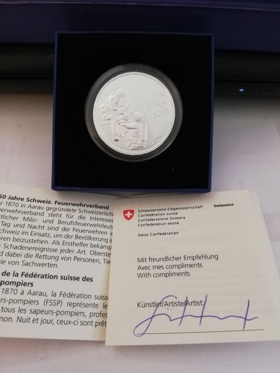 Feuerwehr münze 2020 PP signiert | Kaufen auf Ricardo