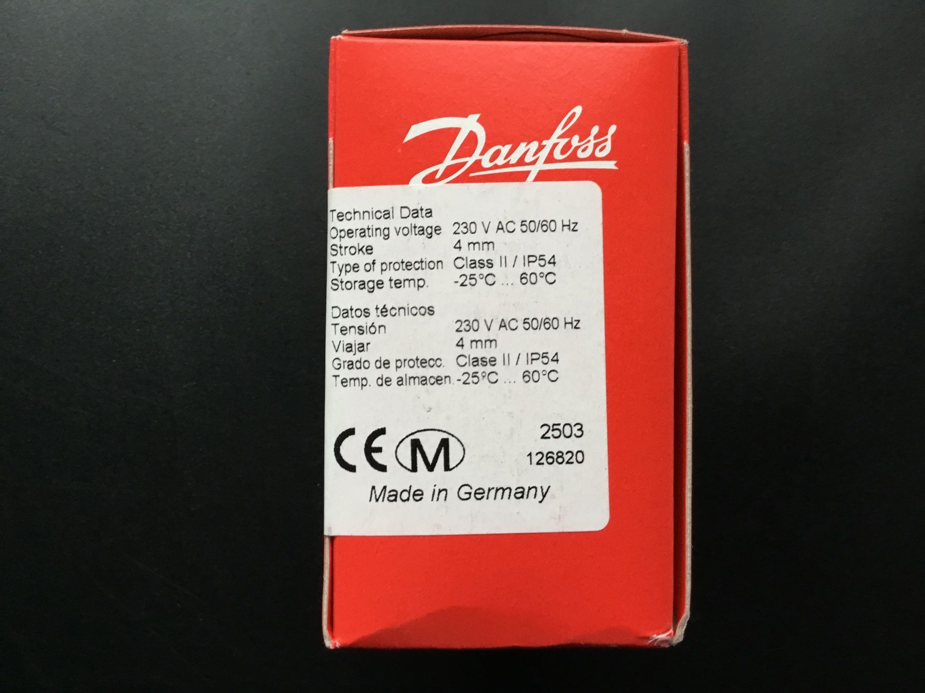 Danfoss ABN stellantrieb für Fuss- Bodenheizungen 230 V (Neu und ...