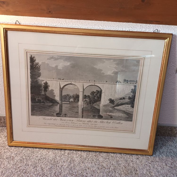 Stich der Kraezerenbrücke über die Sitter bei St.Gallen (Gebraucht) in ...