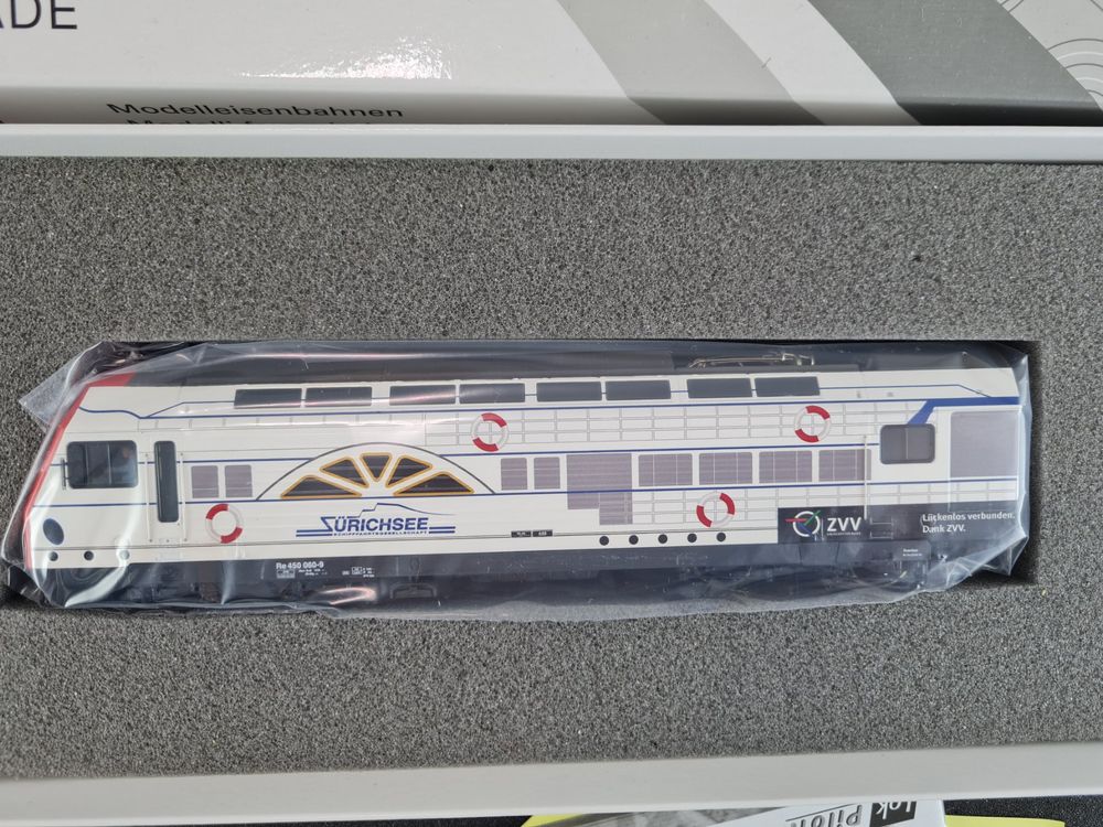 HAG 30032-31 Lokomotive Re 450 SBB Zürichsee H0 1:87 (Neu (gemäss ...