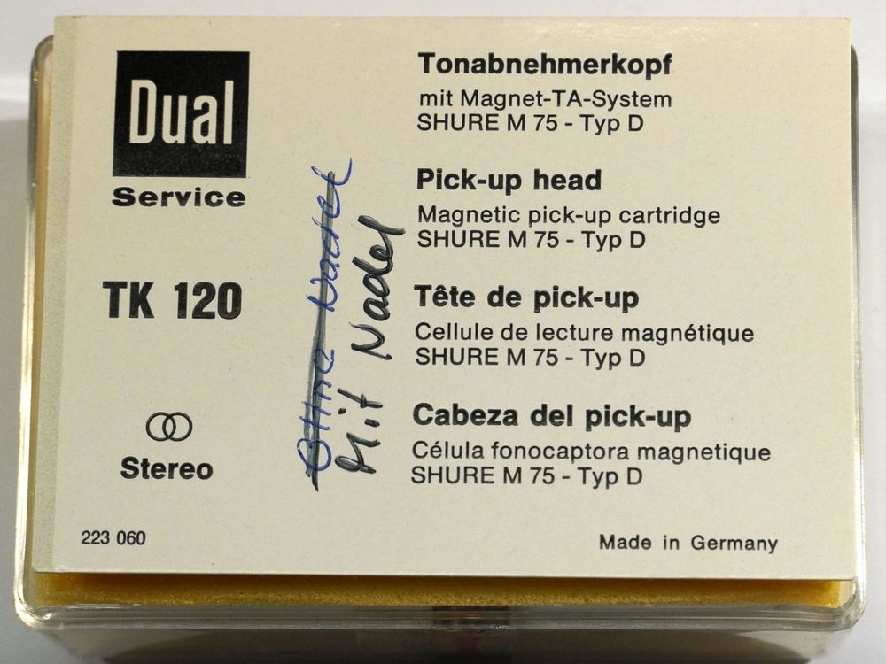 Tonabnehmerkopf Dual TK120 Shure M75D (Gebraucht) in für CHF 61 – mit Lieferung auf Ricardo kaufen