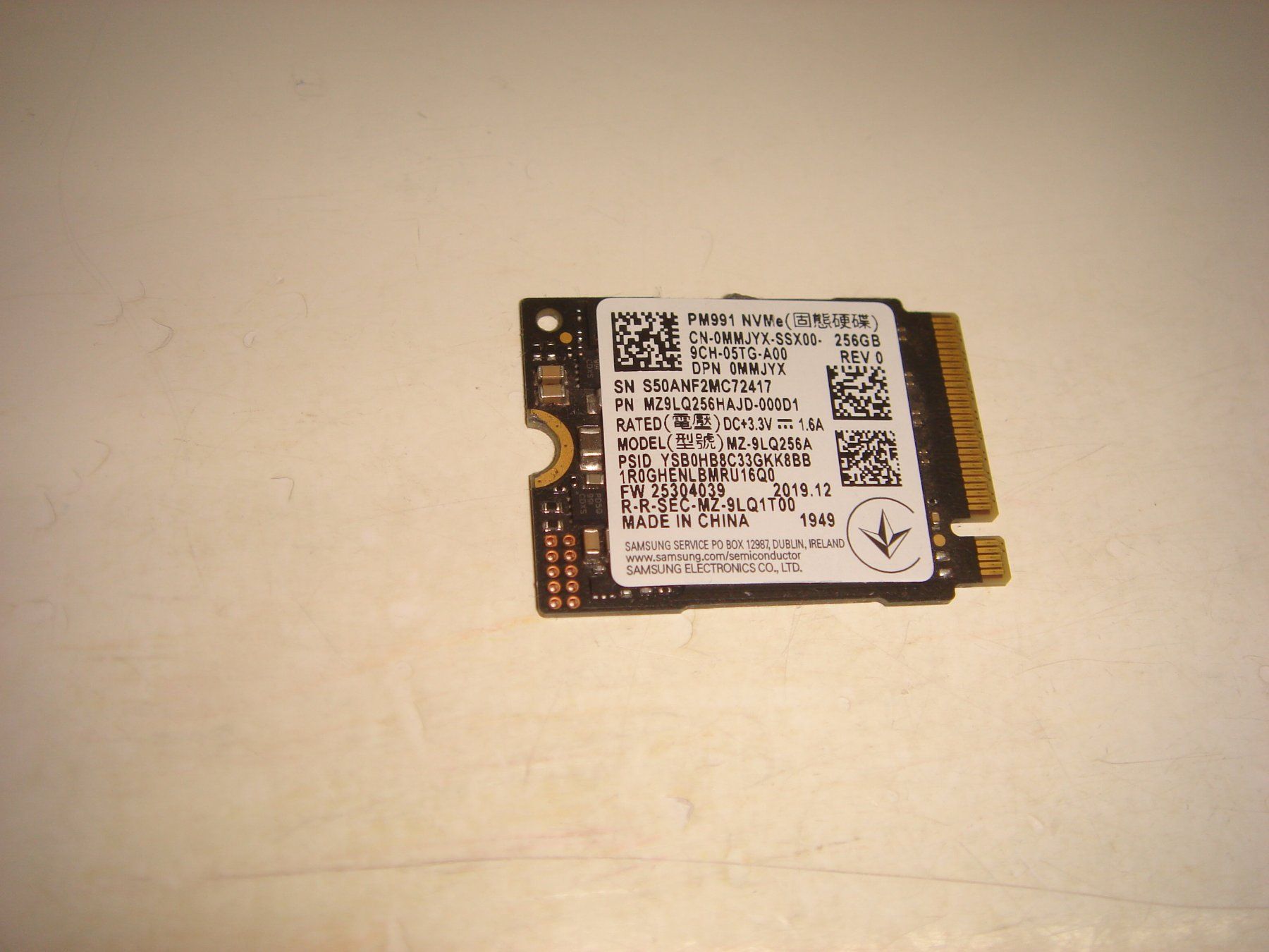 1 stück 256gb 2230 m.2 nvme ssd. details siehe bildern. (Gebraucht) in ...