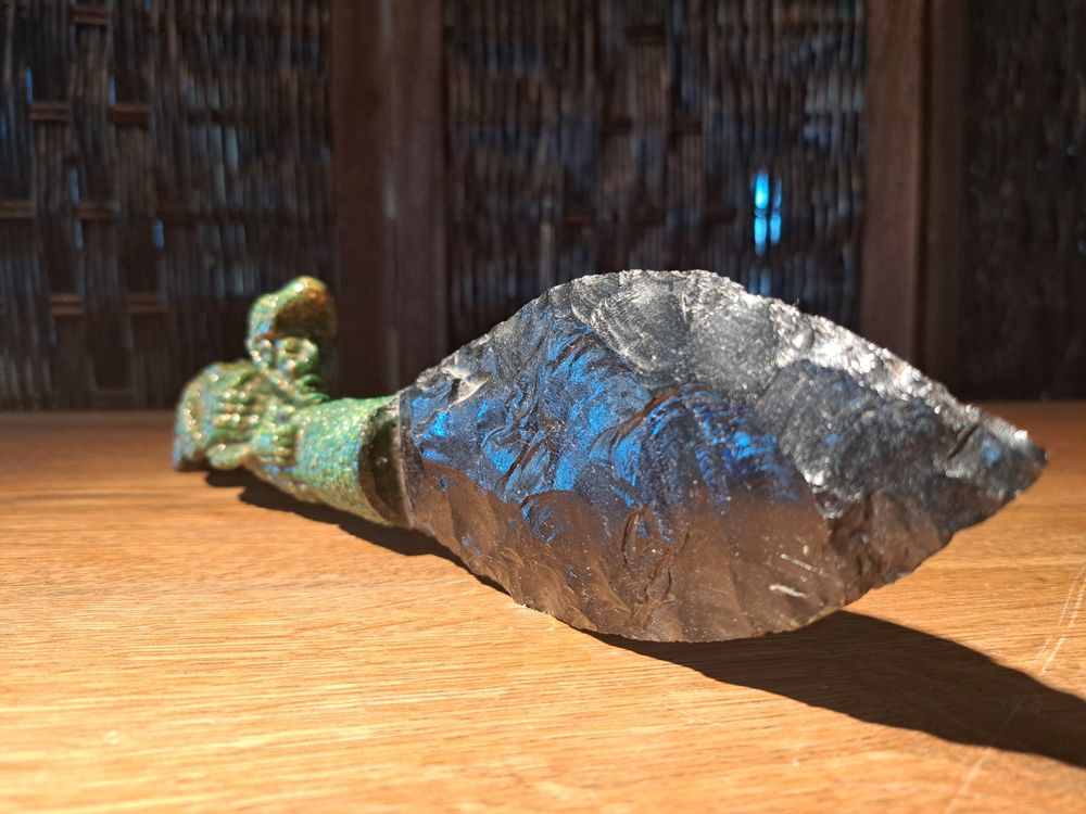 Messer Schwert Dolch Waffe - Mexiko Maya - Obsidian-Klinge | Kaufen auf ...