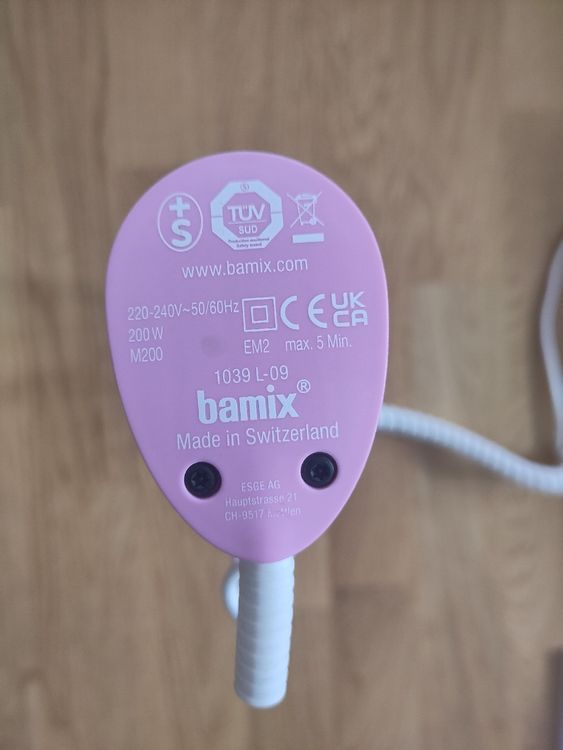 Bamix Mono M200 Pro1 - Zauberstab Rosa inkl. Zubehör (Gebraucht) in ...