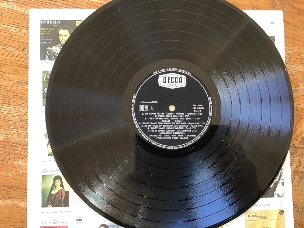 Original french black Decca LP Marianne Faithfull (Gebraucht) in Fully für CHF 32 – mit ...