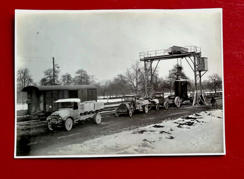 Siebnen - Bahnhof - Schwertransport - Originalfoto - um 1924 (Gebraucht) in Rothrist für CHF 84 ...