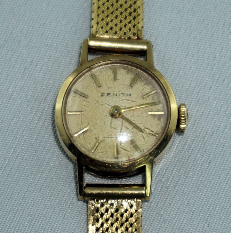Zenith Damenuhr; Gold mit Goldarmband 750; 26gr | Kaufen auf Ricardo