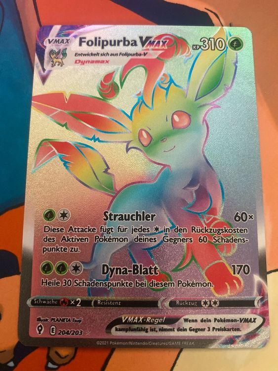 Pokemonkarte Folipurba Vmax (Neu (gemäss Beschreibung)) in Neuhausen für CHF 32 – mit Lieferung ...