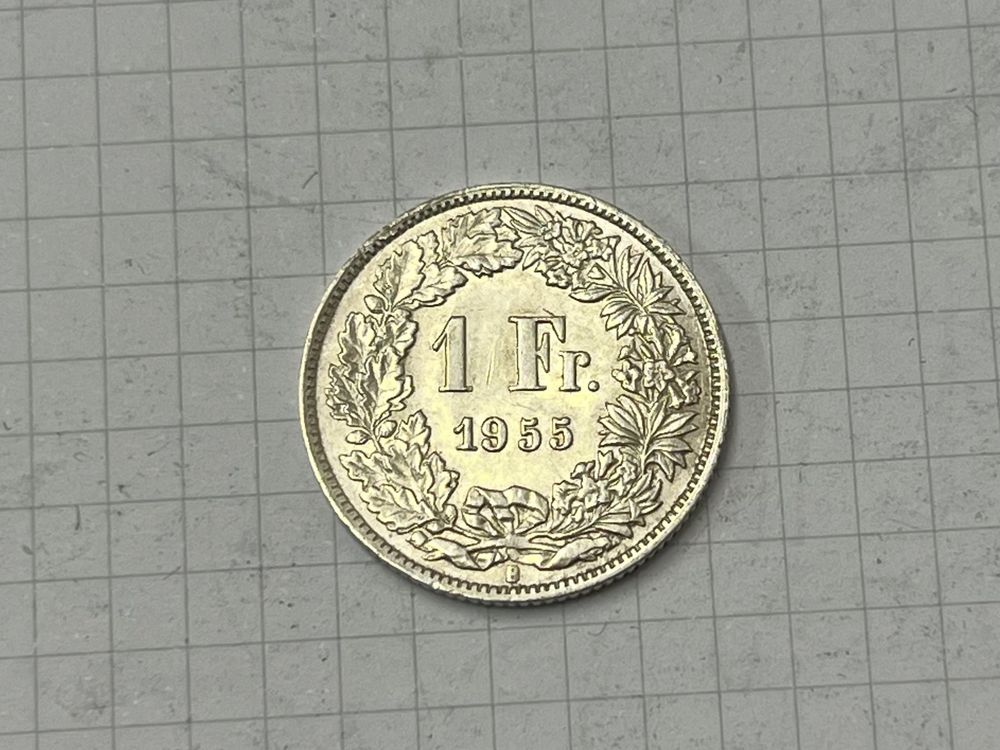 Schweiz 1 Franken 1955 (Gebraucht) in Zürich für CHF 15 – mit Lieferung auf Ricardo kaufen