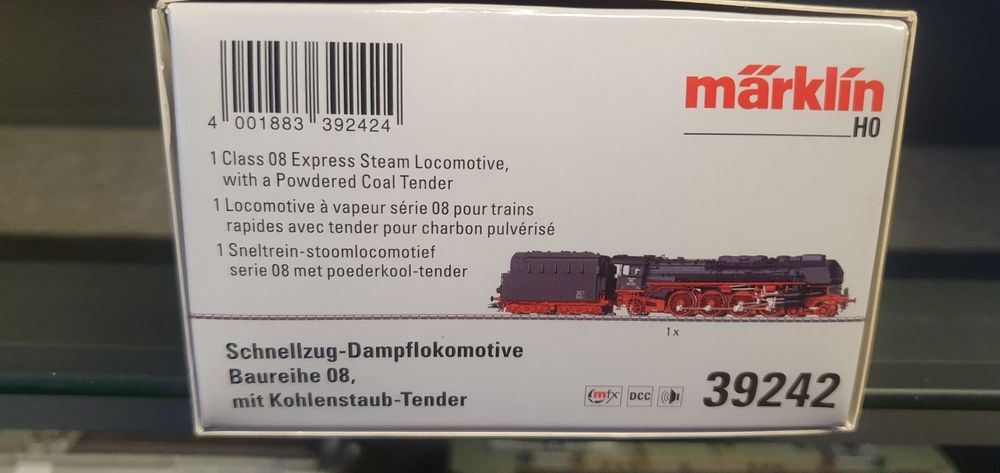 MÄRKLIN: DB DAMPFLOK BR 08 DIGITAL/SOUND 39242 NEU/OVP (Neu und originalverpackt) in Biglen für ...