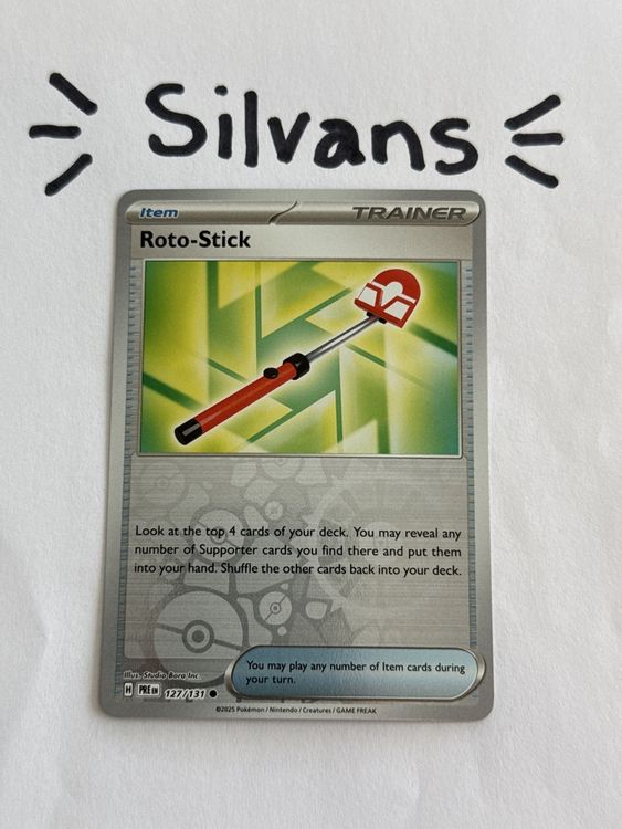Roto-Stick Reverse Holo 127/131 Prismatic Evolutions EN (Neu (gemäss ...