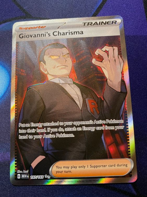 Pokemon Karte [Giovannis Charisma][151] [Trainer] [Fullart] | Kaufen ...
