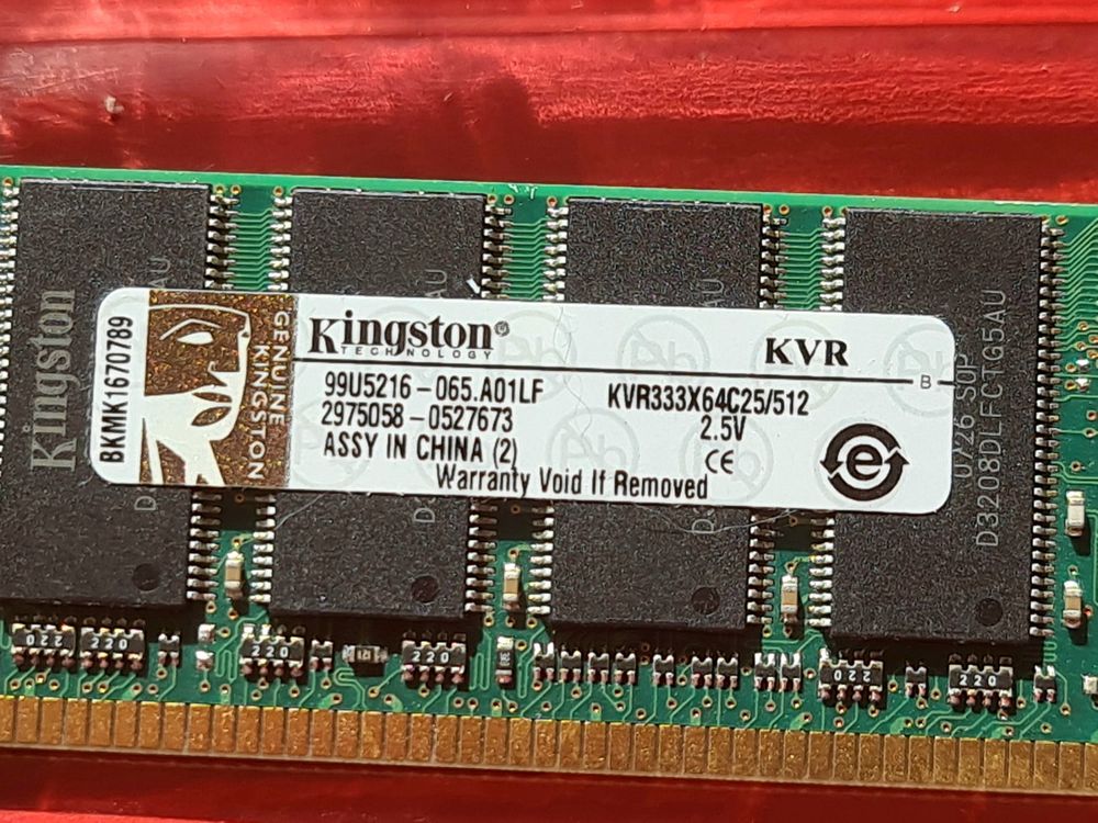 Kingston KVR KVR333X64C25 - 512MB RAM - Ideal für Retro-PC! (Gebraucht ...