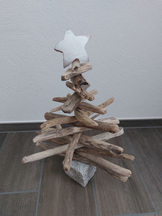 Deko Baum aus Holz mit Stein | Kaufen auf Ricardo