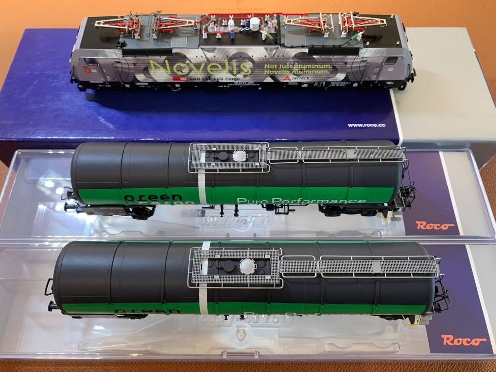 Roco H0 73627 + 76026 BR 189 SBB Güterzug DC Digital-Sound (Neu und ...