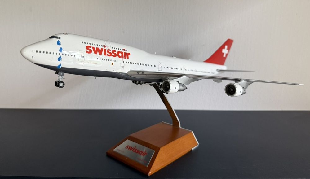 SELTEN Swissair Boeing 747-357 HB-IGE / 1:200 "Farewell" (Gebraucht) in ...