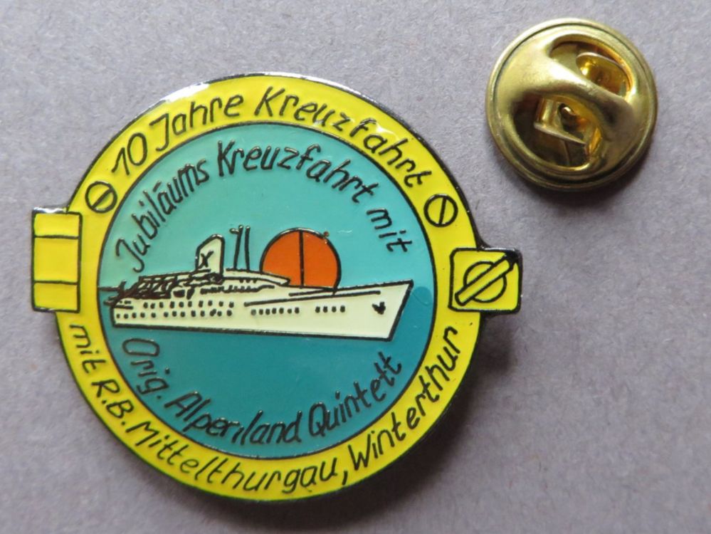 PIN SCHIFF 10 JAHRE R.B.MITTELTHURGAU WINTERTHUR, ALPENLAND | Kaufen auf Ricardo